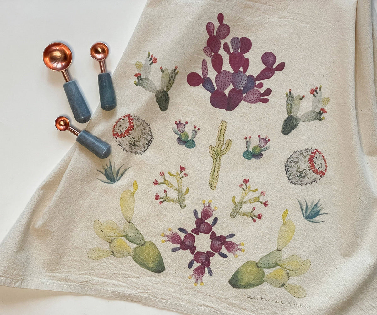 Purple Cactus Tea Towel – MEW + COMPANY