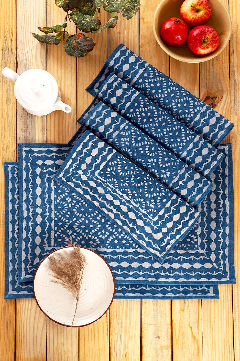 Indigo Placemats – MEW + COMPANY