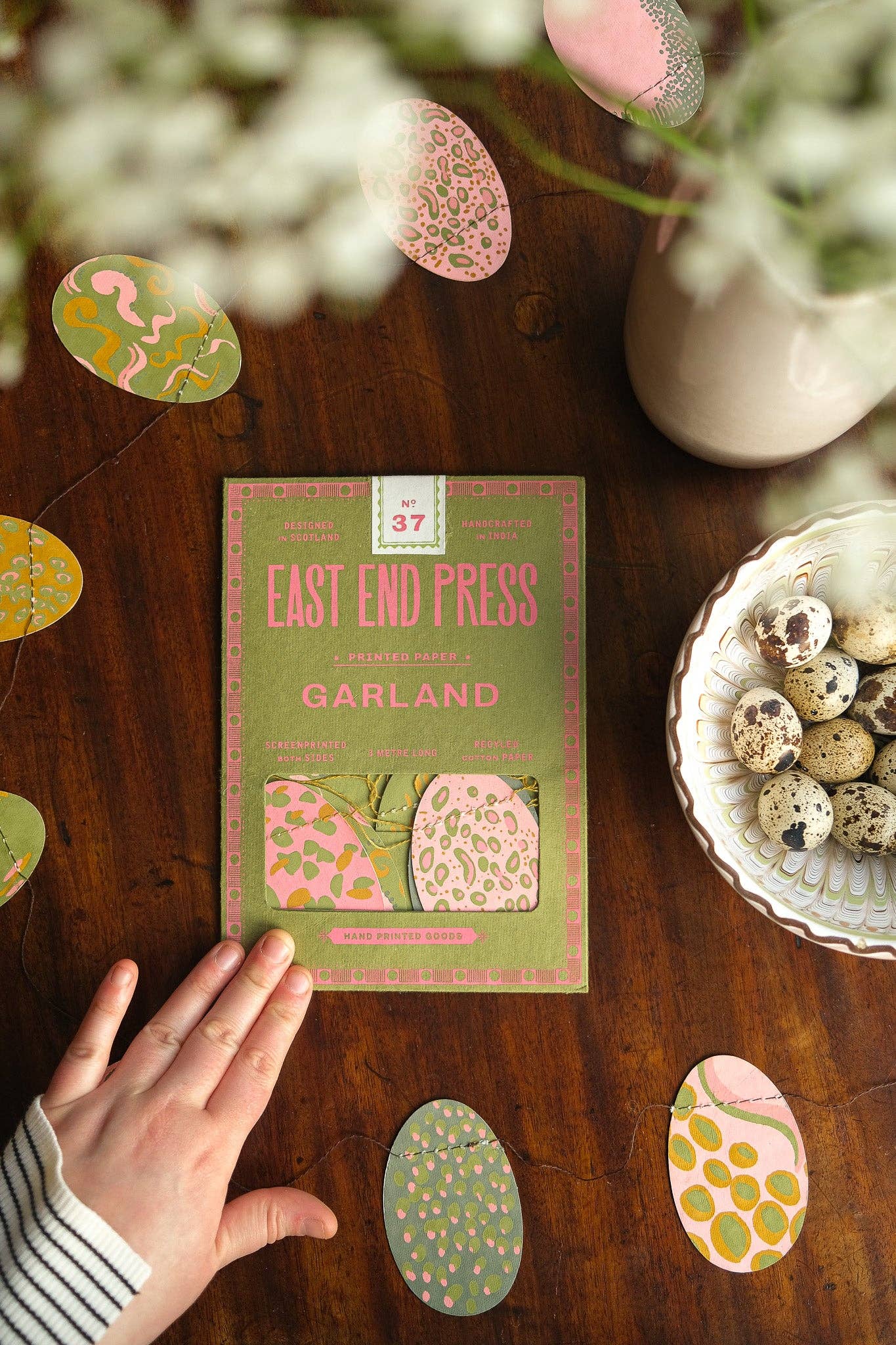 Pink Eggs Sewn Garland – MEW + COMPANY